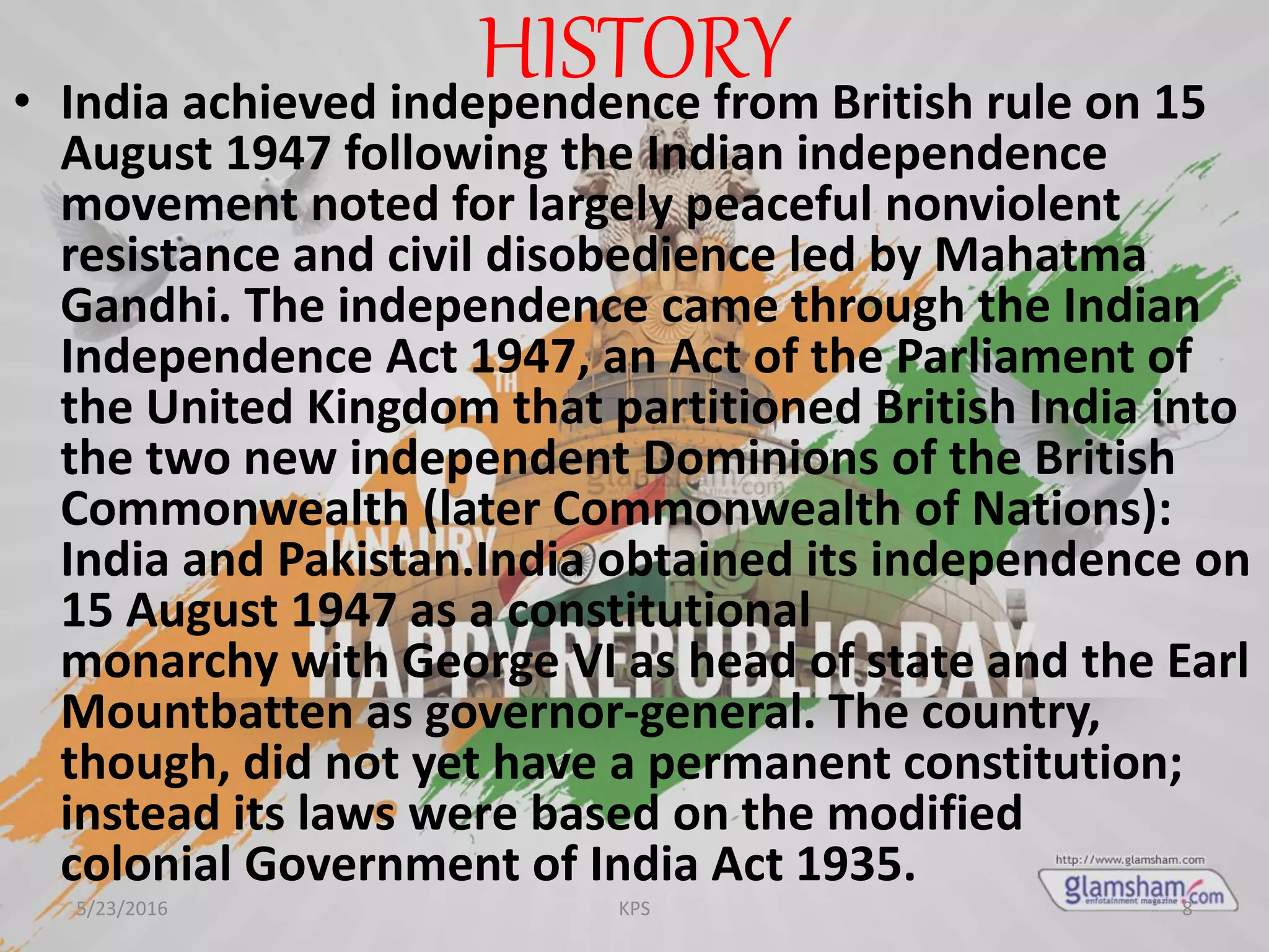 PPT ON REPUBLIC DAY OF INDIA | PPTX