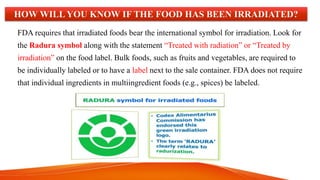 Irradiation preservation of food advancements | PPTX