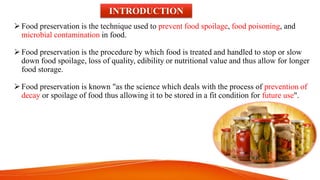 Irradiation preservation of food advancements | PPTX