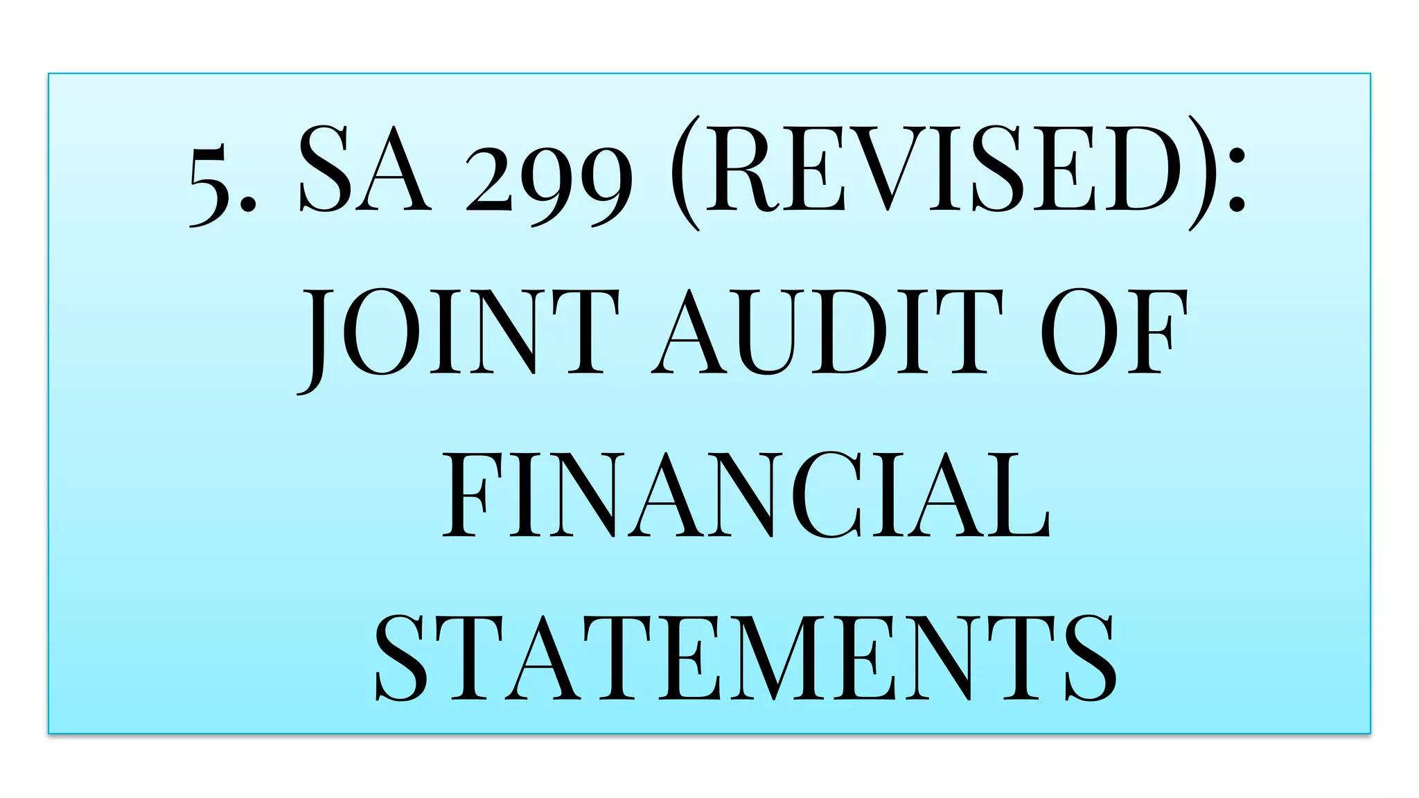 STANDARDS ON AUDITING | PDF