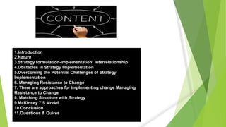 strategy implementation | PPTX