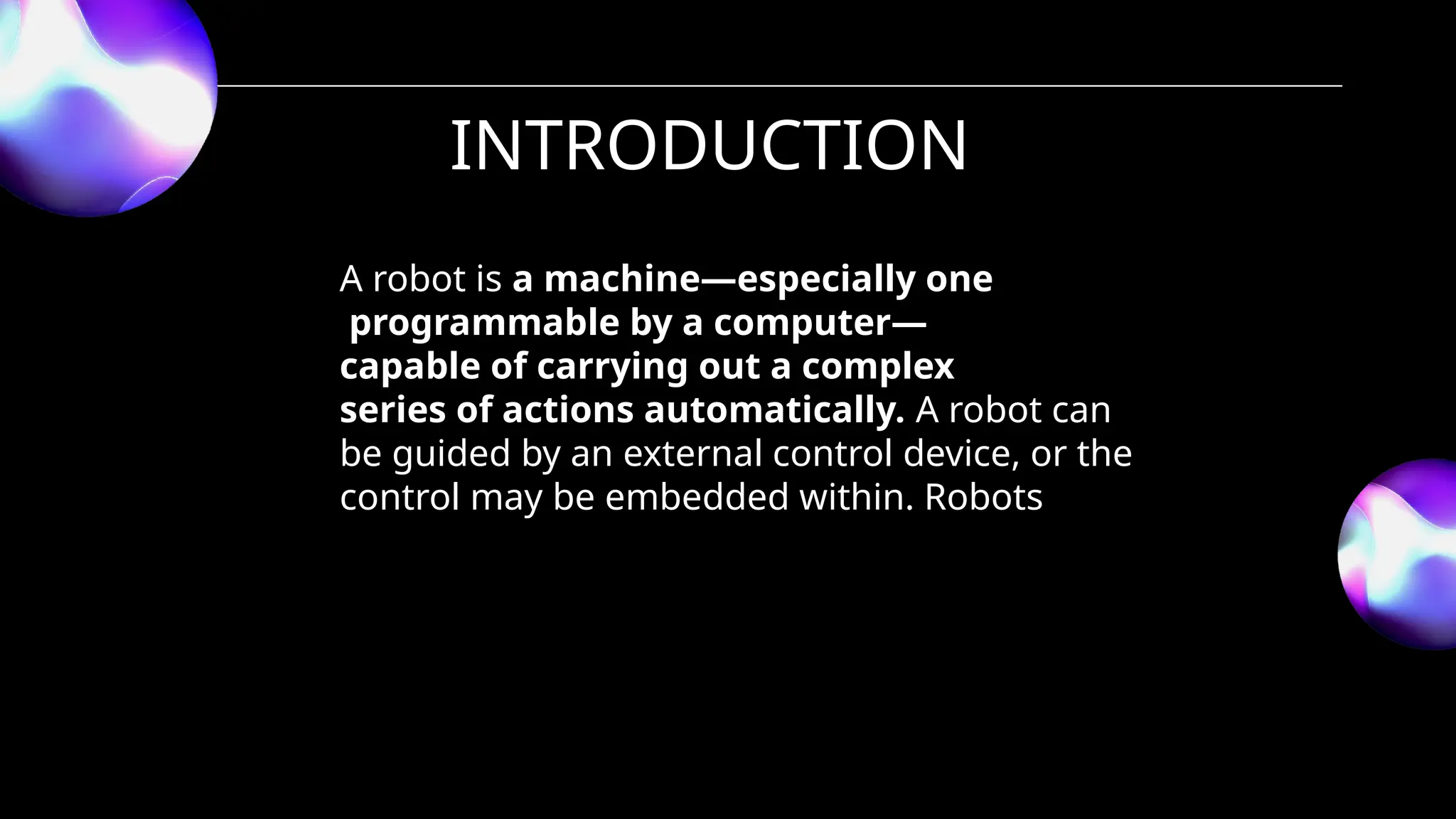 INTRODUCTION TO ROBOTICS MADE BY AUGUSTIN | PPTX