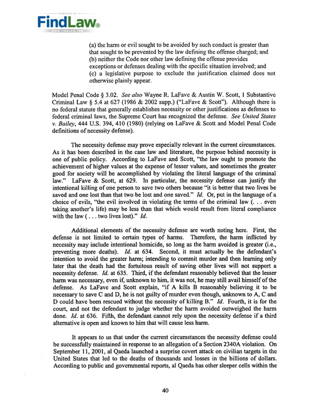 FindLaw : Torture Memo | PDF