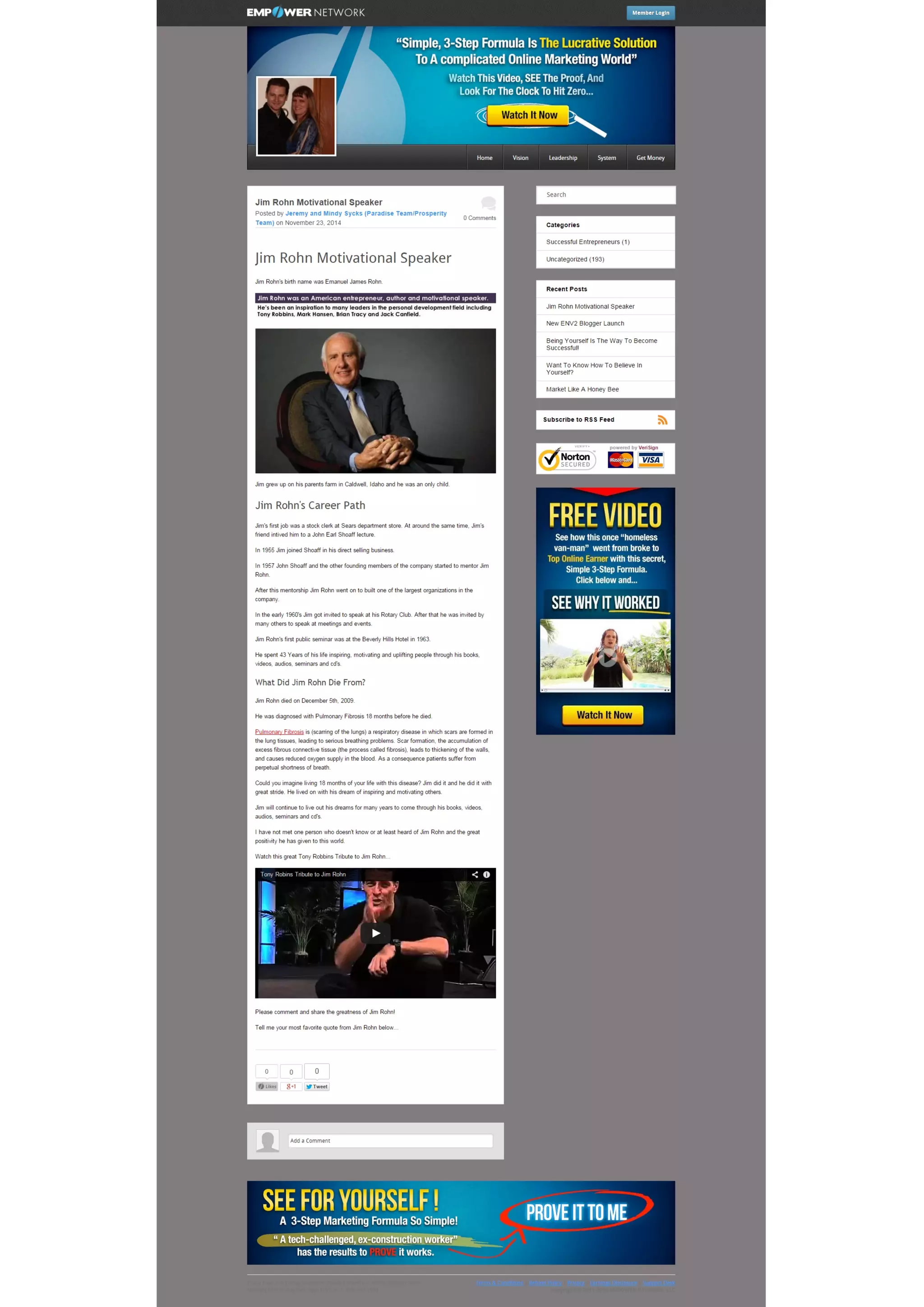 Jim Rohn Motivational Speaker | PDF