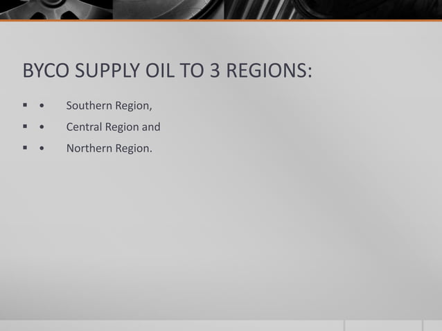 BYCO Oil Business ( Supply Chain ) | PPT