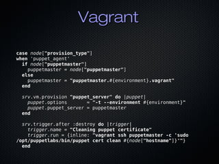 Bootstrap your Cloud Infrastructure using puppet and hashicorp stack | PPT