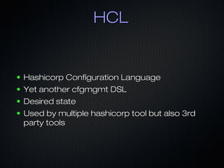 Bootstrap your Cloud Infrastructure using puppet and hashicorp stack | PPT
