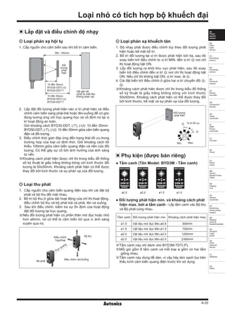 Catalog cảm biến Autonics dòng BYD - Photoelectric Sensor | PDF