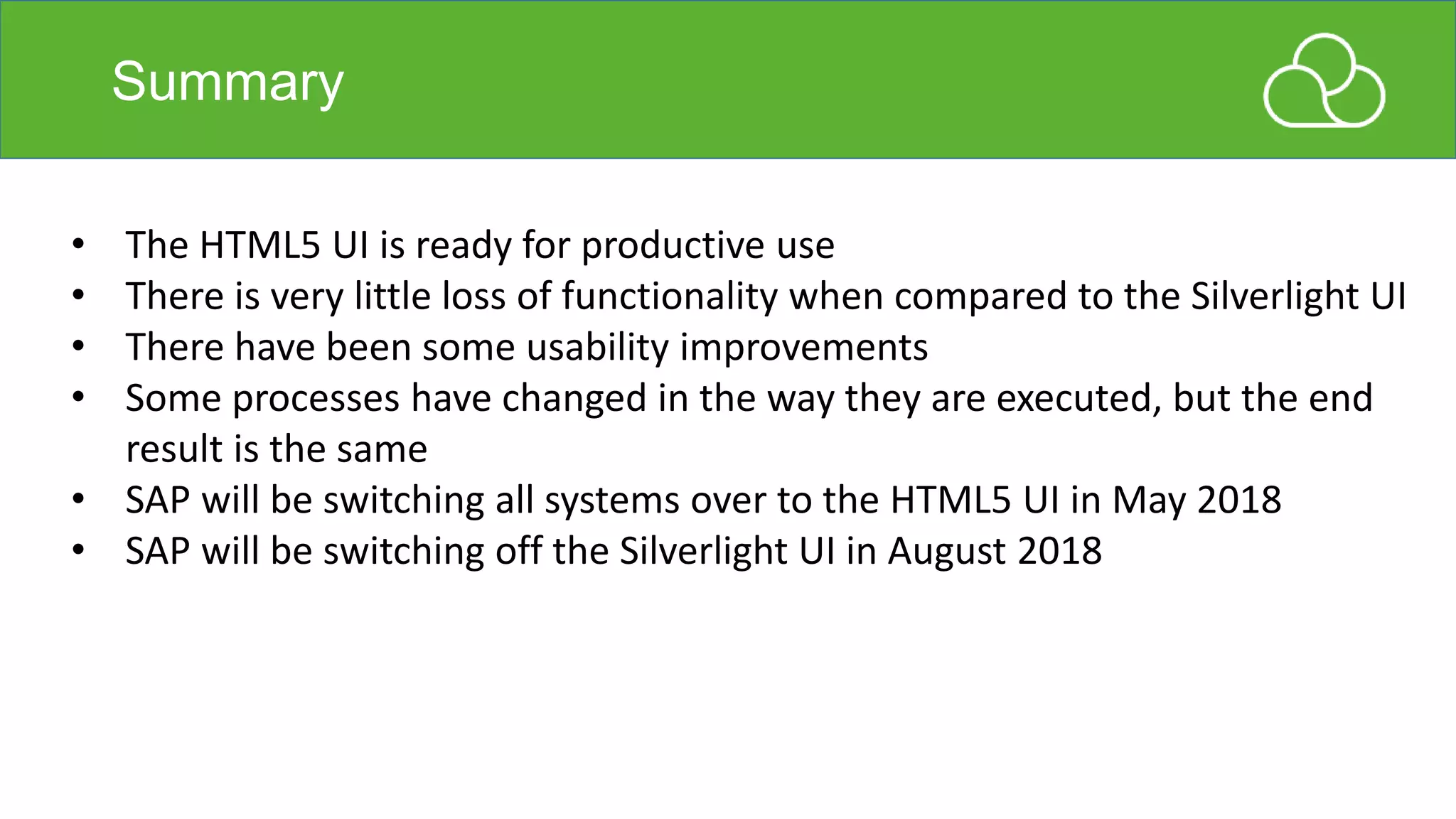 SAP Business ByDesign html 5 UI | PPTX | Operating Systems | Computer Software and Applications