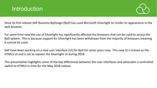SAP Business ByDesign html 5 UI | PPTX | Operating Systems | Computer Software and Applications