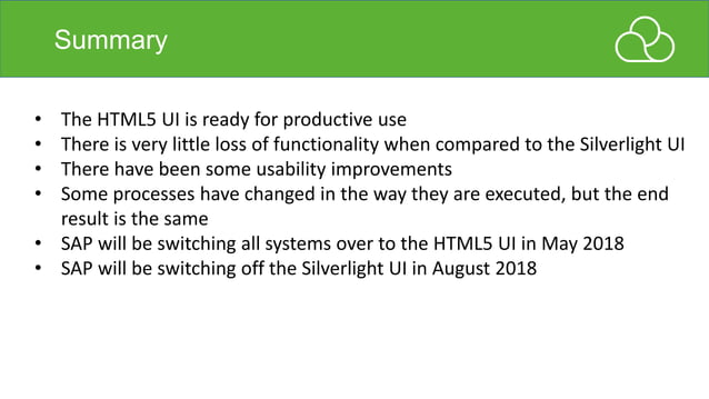 SAP Business ByDesign html 5 UI | PPT