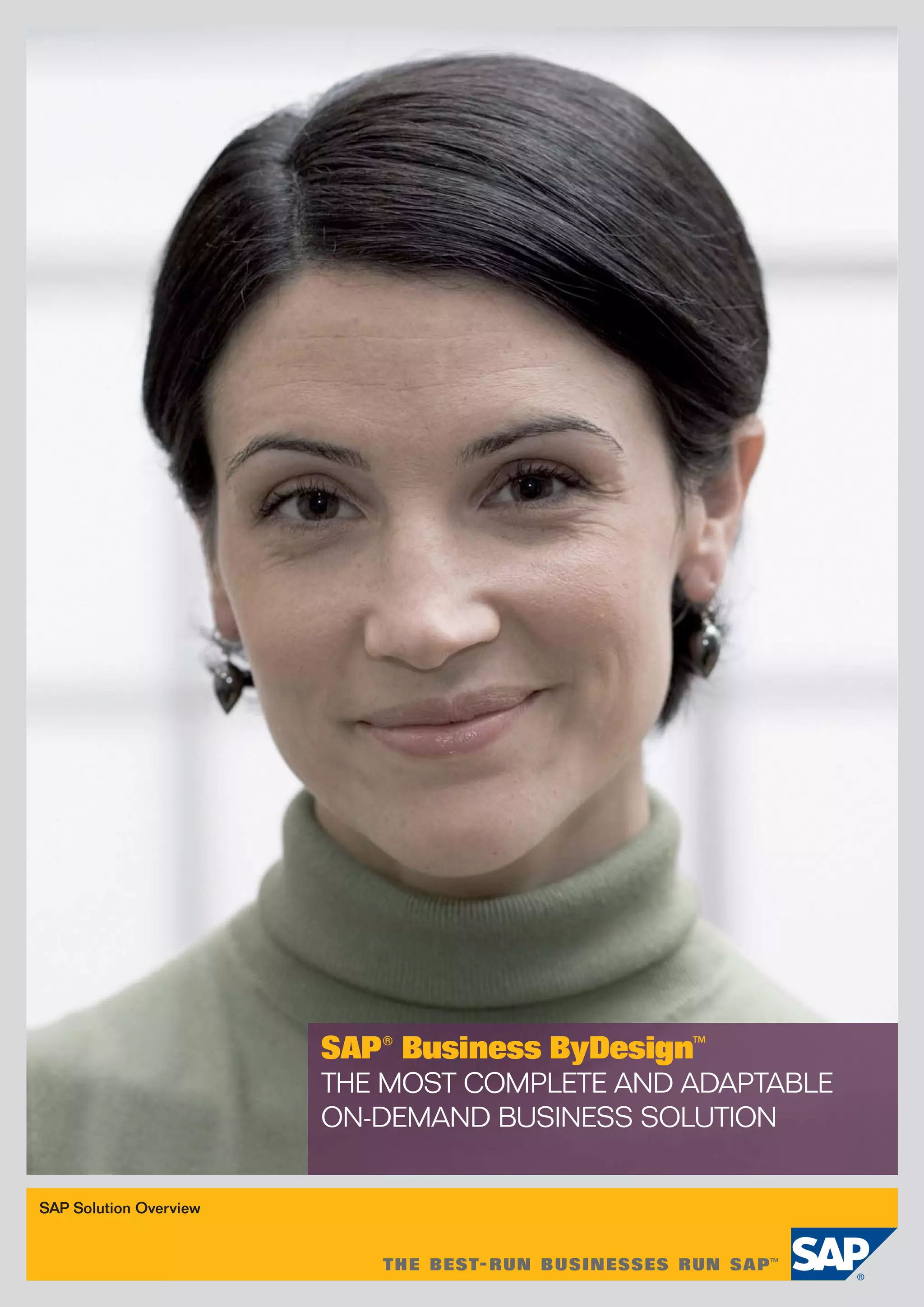 SAP ByD Brochure | PDF | Business | Business and Finance