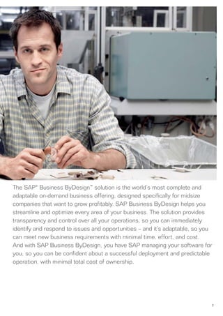 SAP ByD Brochure | PDF | Business | Business and Finance