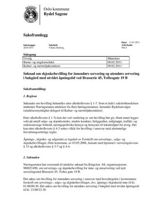 Bydel sagene 20101073 | PDF