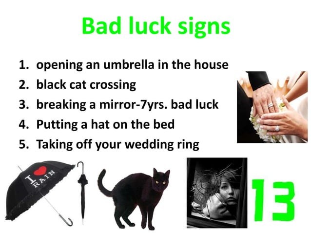 Bad and Good luck | PPTX | Spirituality | Religion & Spirituality
