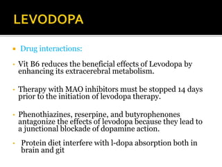 ANTIPARKINSON DRUG By Dr.shaila | PPTX