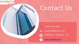 ecadema course offered | PPTX