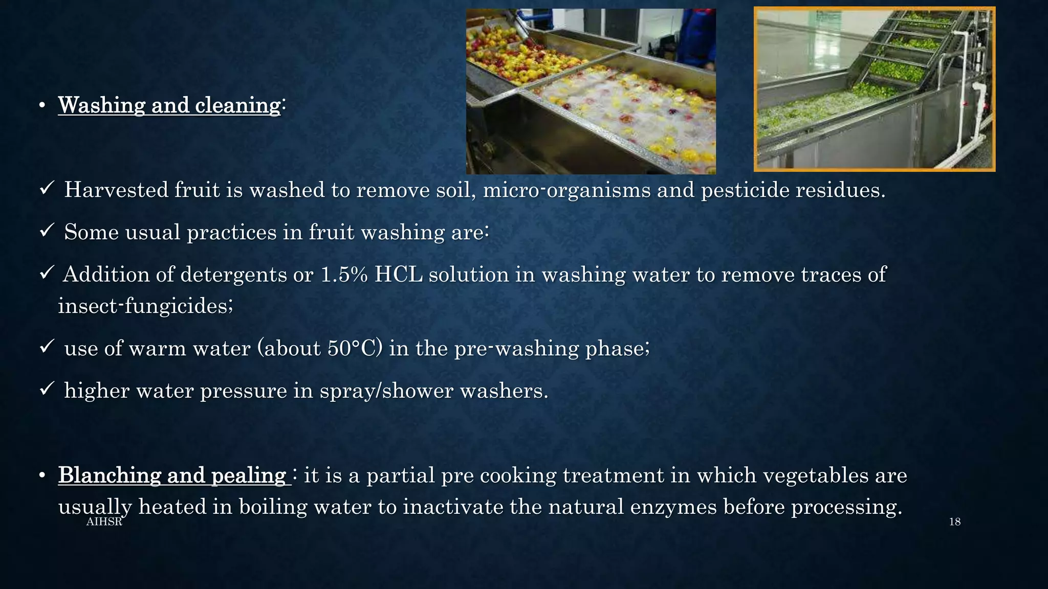 Basic Post Harvest Technologies of fruits and vegetables | PPTX