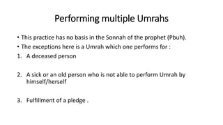 HOW TO PERFORM HOLY UMRAH | PPT