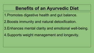 Ayurvedic Diet and Nutrition By Herbal Ayurveda | PDF