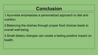 Ayurvedic Diet and Nutrition By Herbal Ayurveda | PDF
