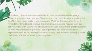 Uses of GenAI in Education for pedagogical.pptx