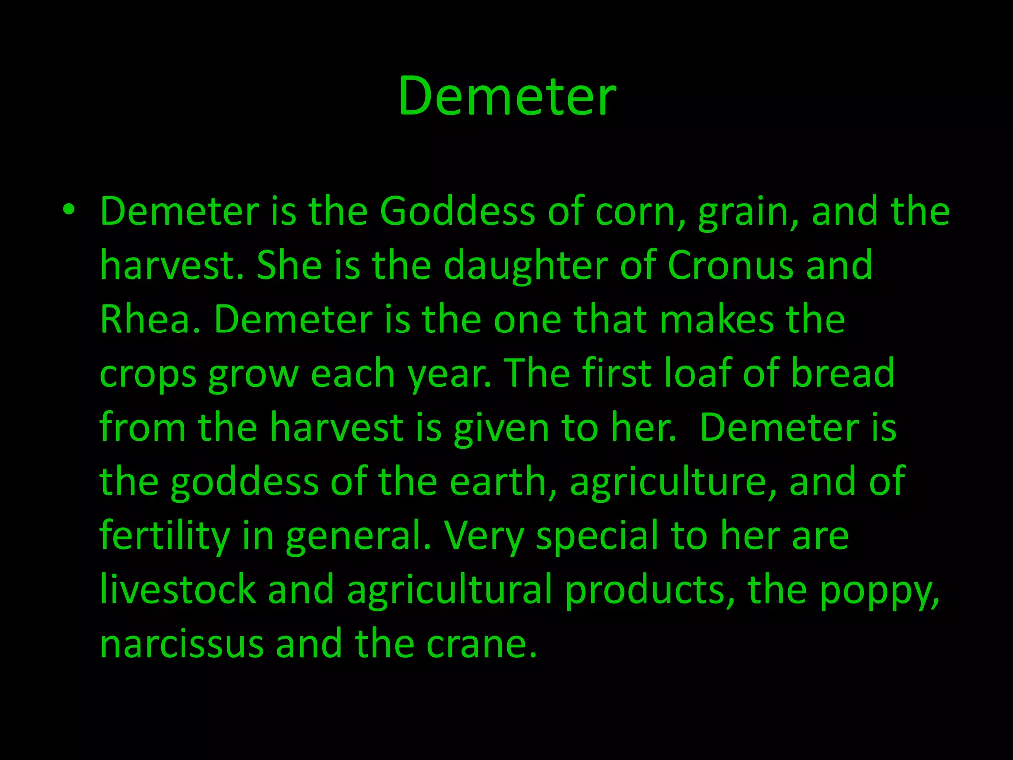 Demeter | PPTX