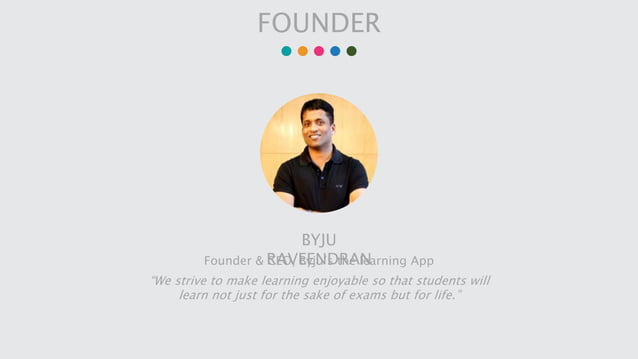 Byju - The Learning App | PPTX | Education industry | Industries
