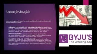 Understanding BYJU'S and the reasons for downfall | PPTX