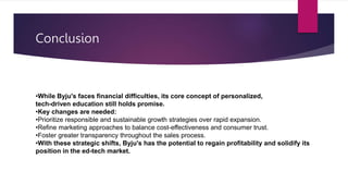 Understanding BYJU'S and the reasons for downfall | PPTX