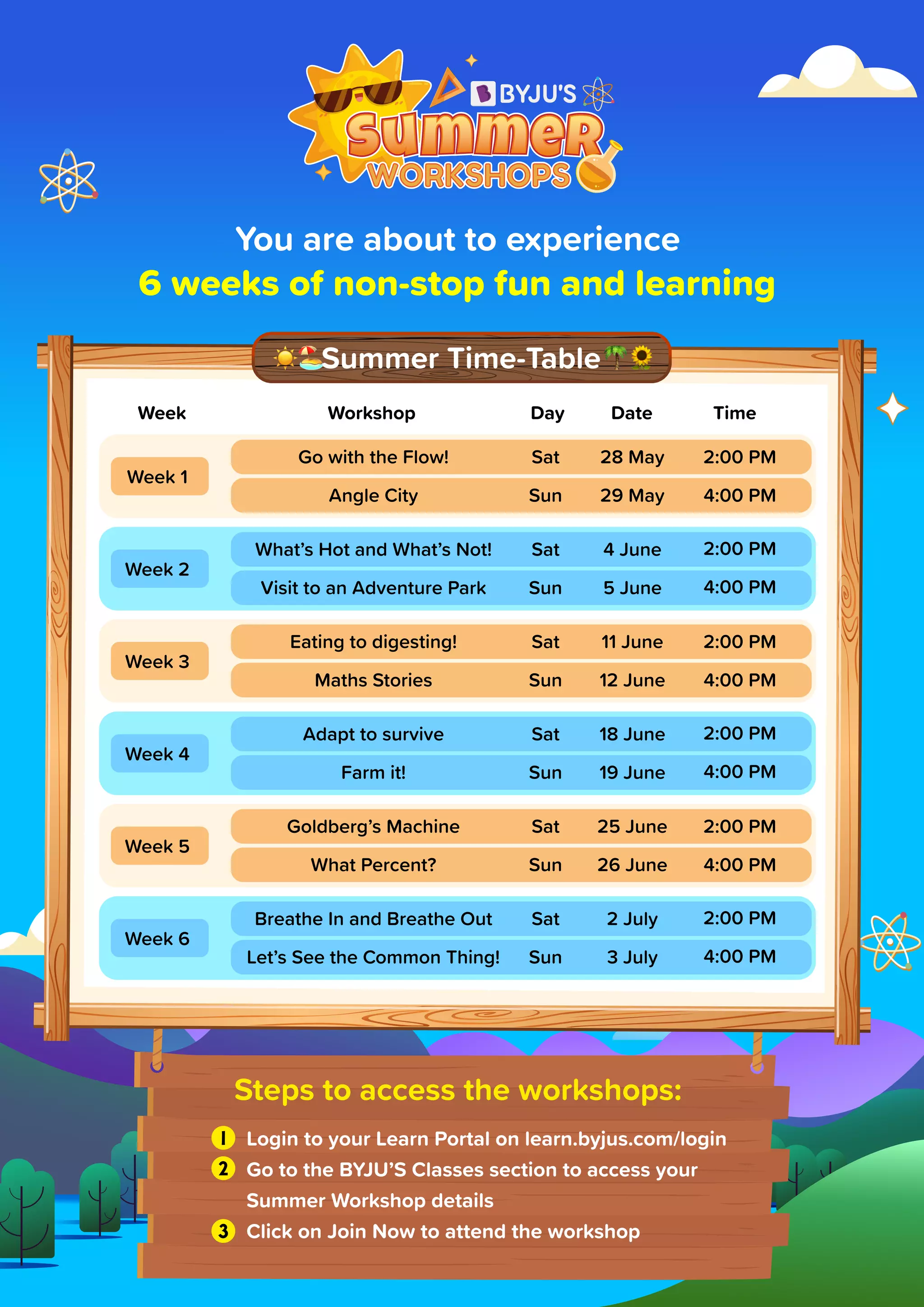 BYJUS-Summer-Workshops-Class-5.pdf | Arts and Crafts | Hobbies & Interests