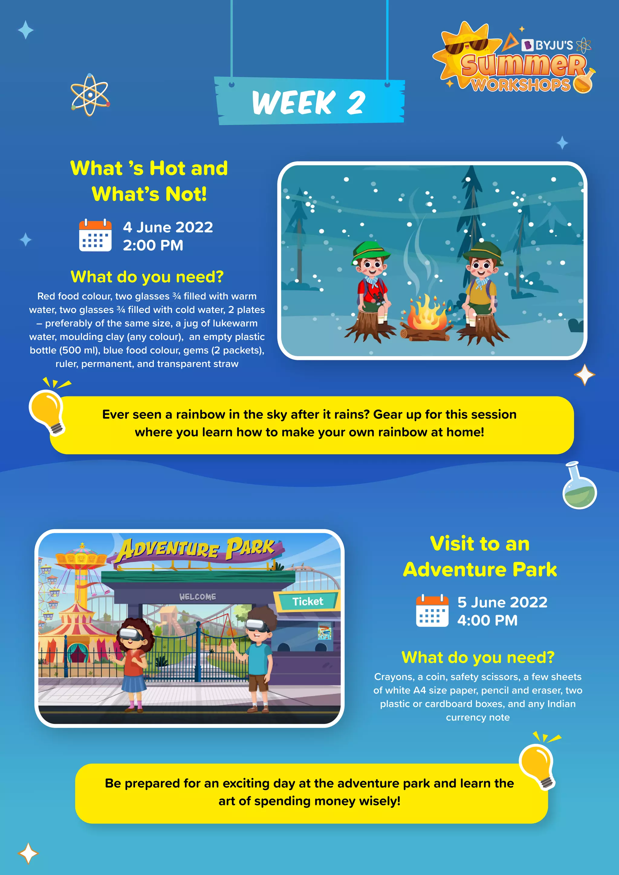 BYJUS-Summer-Workshops-Class-5.pdf | Arts and Crafts | Hobbies & Interests