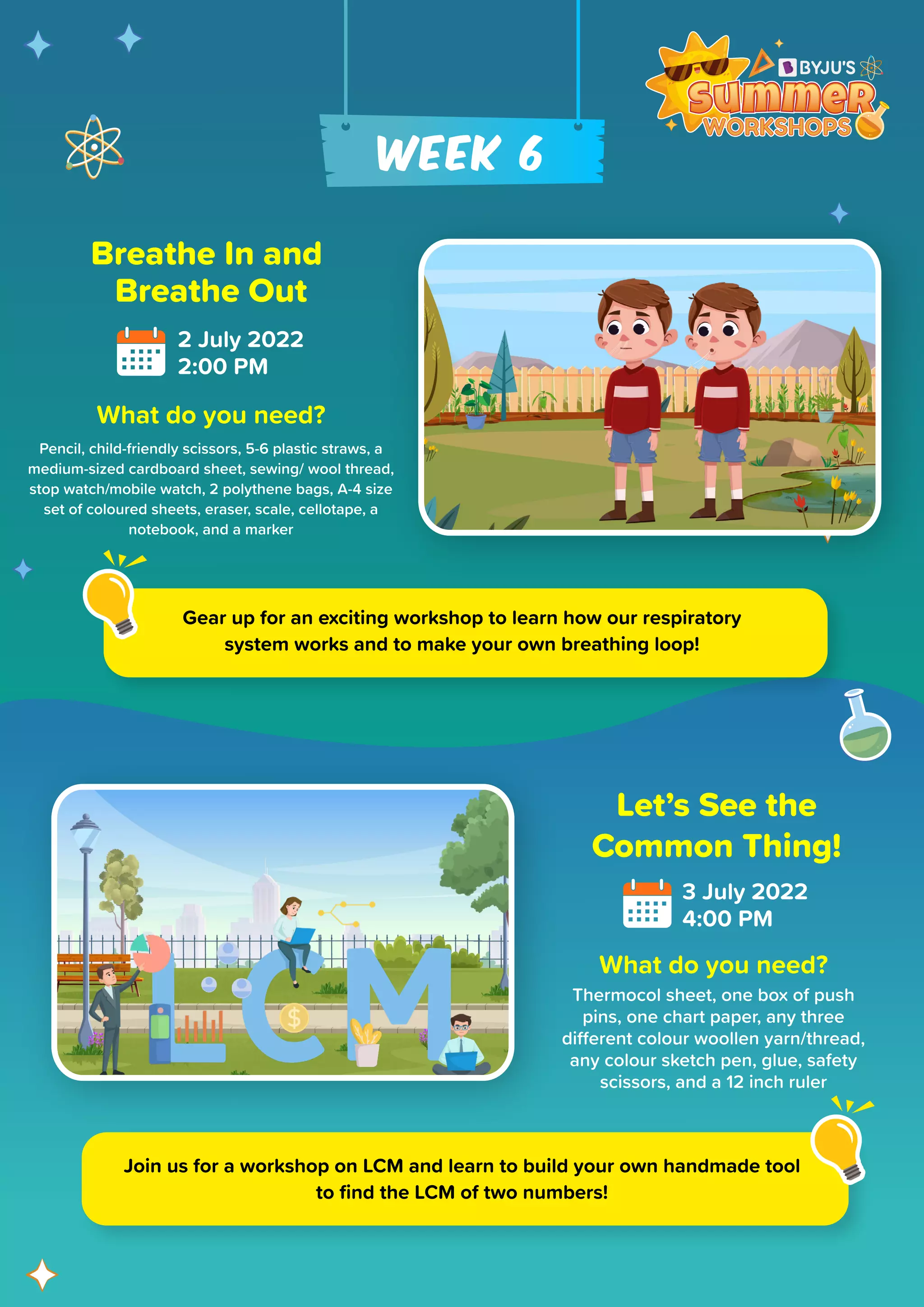 BYJUS-Summer-Workshops-Class-5.pdf | Arts and Crafts | Hobbies & Interests