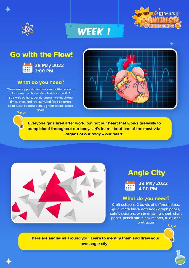 BYJUS-Summer-Workshops-Class-5.pdf | Arts and Crafts | Hobbies & Interests