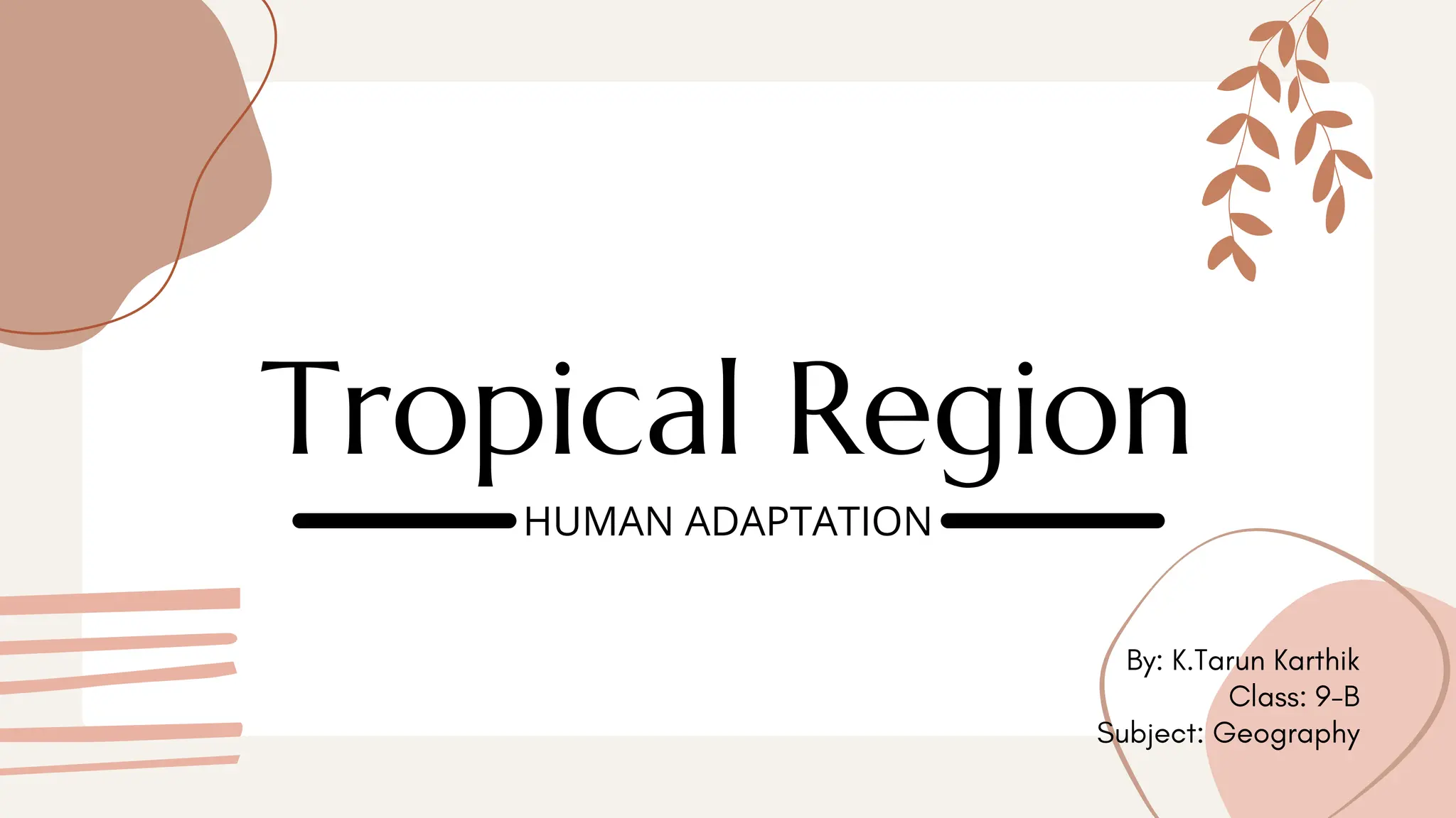 Adaptation of humans to Tropical Regions | PDF