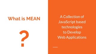 Introduction to mean stack | PPTX