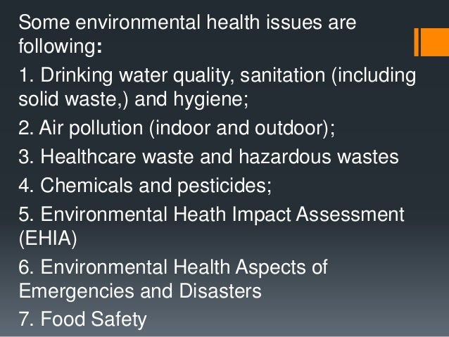 common Global Environmental Health Issues