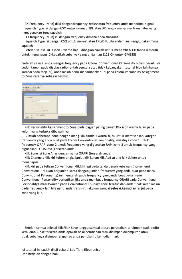 setting motorola gm 338 | DOCX