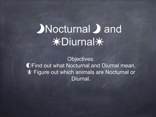 Nocternal Diurnal | PPT
