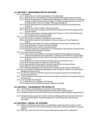 Bylaws: BDPA Dallas | PDF