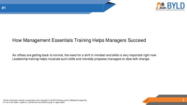 Byld management essentials training,blanchard management essentials | PPTX