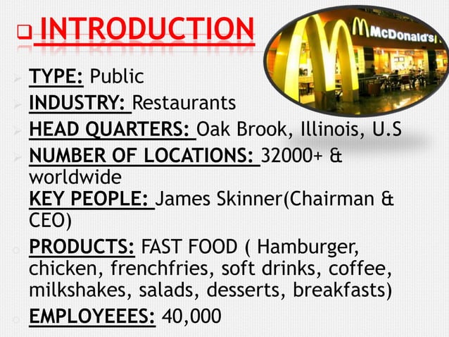 Mc Donalds | PPTX