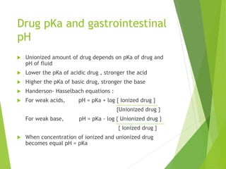 By Monika (LECTURER) physicochem. prop. of drug | PPT