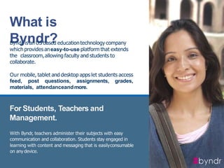 Byndr introduction_ Company Profile | PPTX