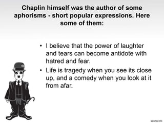About Charlie Chaplin. The king of comedypptx | PPTX