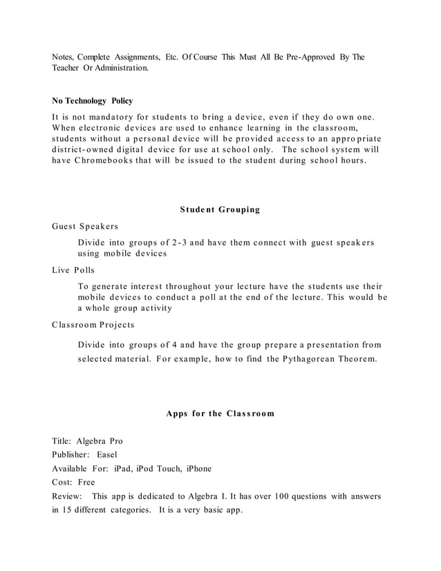 Byod byot implementation plan | PDF