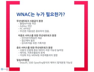 BYOD 시대의 무선보안과 WNAC | PPT