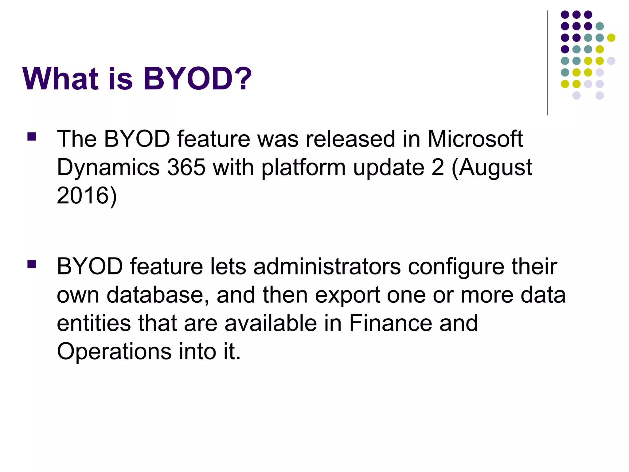 Byod(bring your own databse) | PPTX