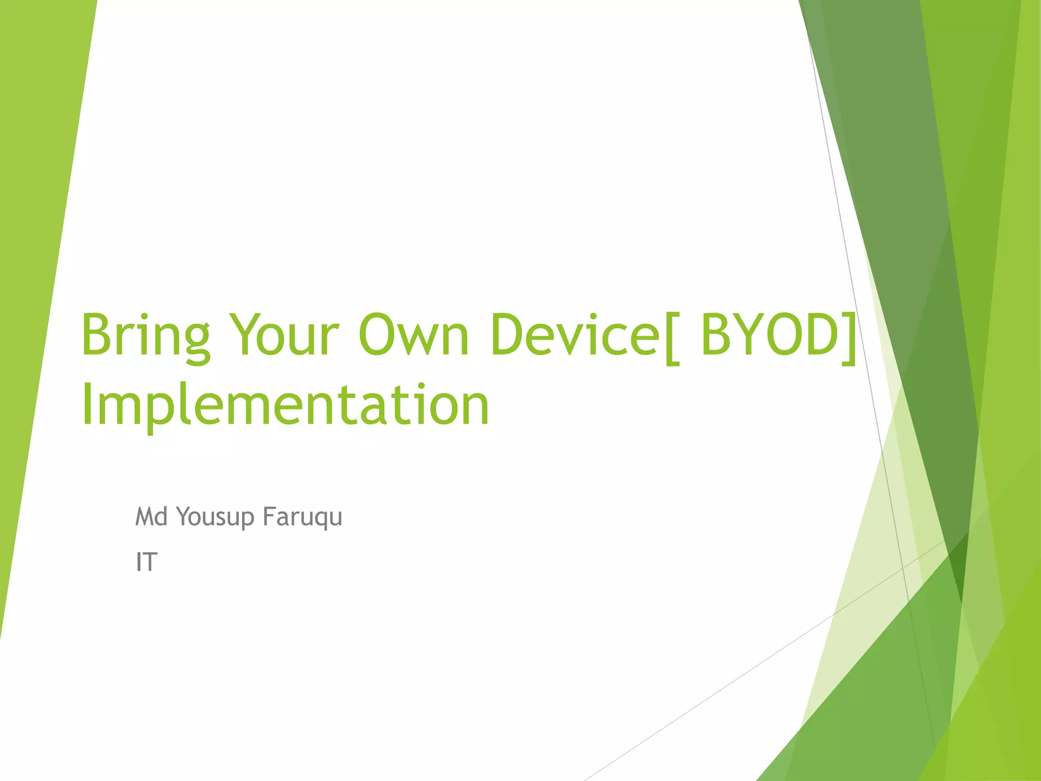 Business Case Of Bring Your Own Device[ BYOD] | PPT