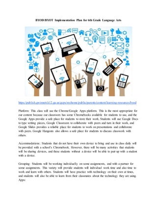 BYOD/BYOT Implementation Plan | PDF
